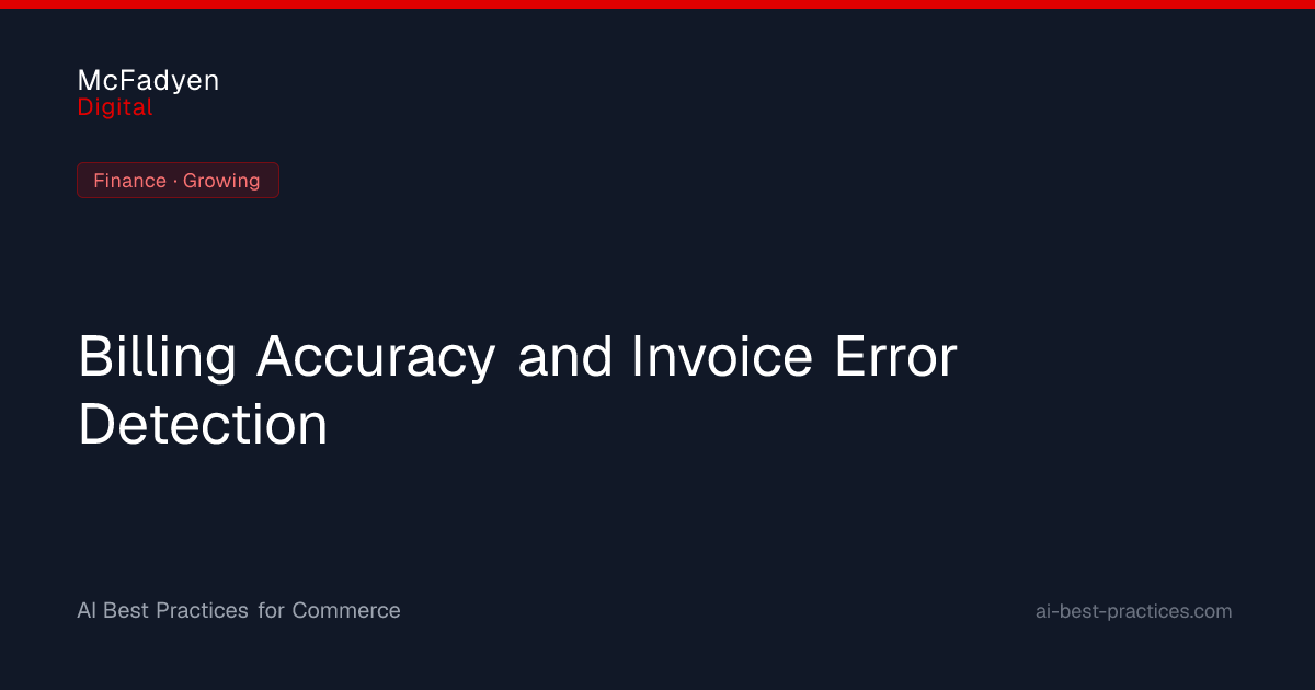 AI Invoice Error Detection for B2B Billing Accuracy | AI Best Practices ...