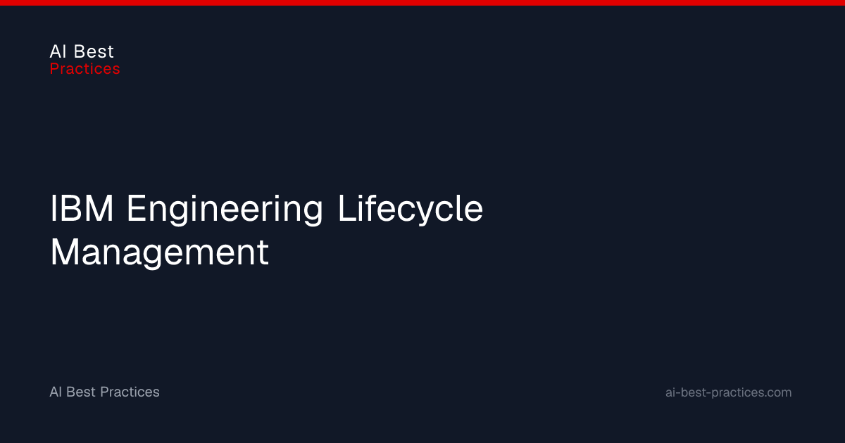IBM Engineering Lifecycle Management — AI Tool for Commerce | AI Best ...